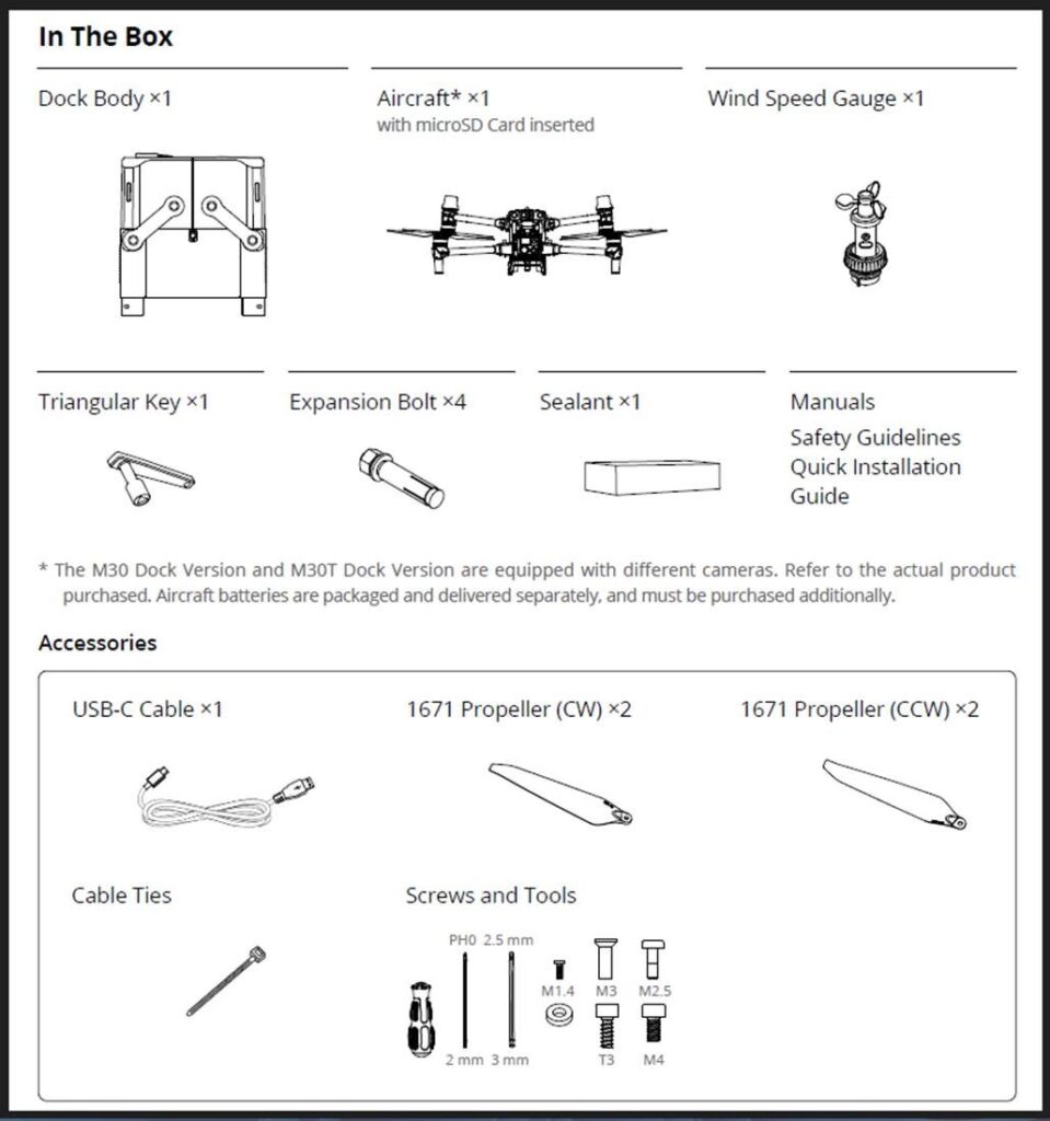 DJI Dock set 2 includes DJI Dock bundle for M30T - Drone Shop Perth